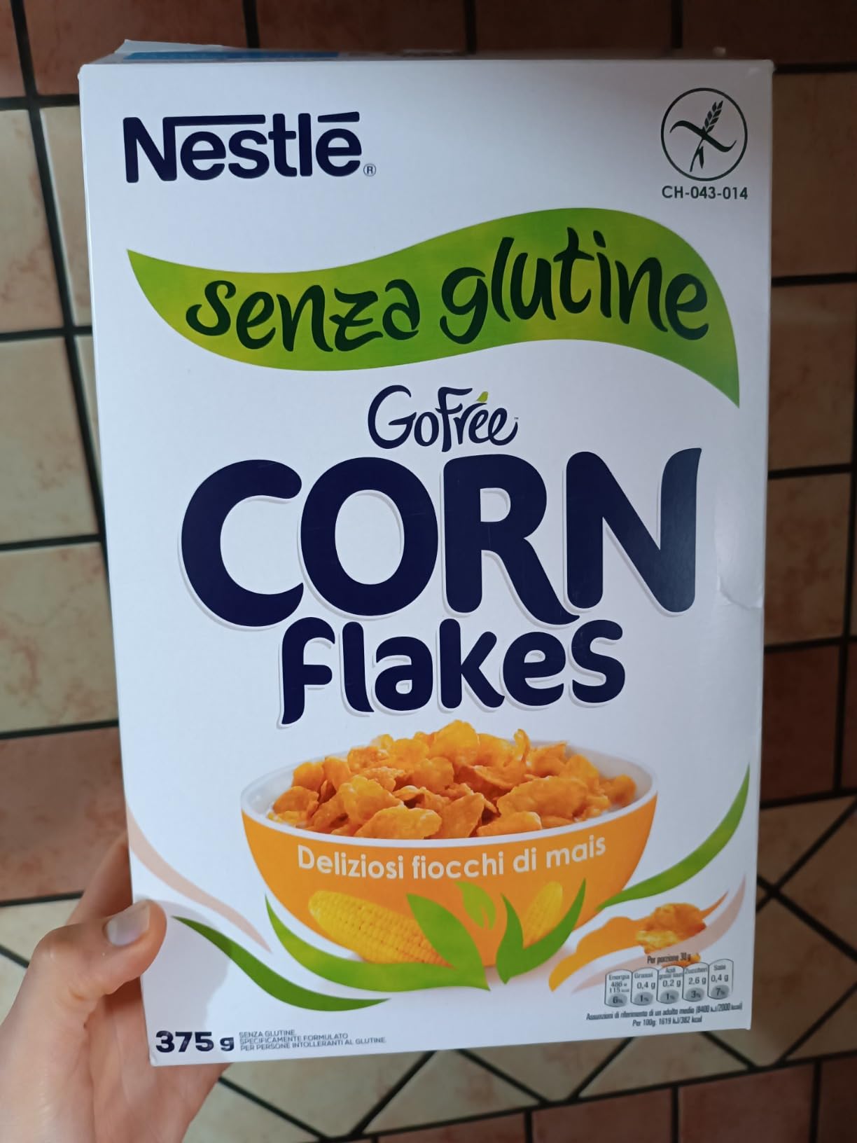 GO FREE Corn Flakes Fiocchi di Mais Senza Glutine 375g : Amazon.it ...