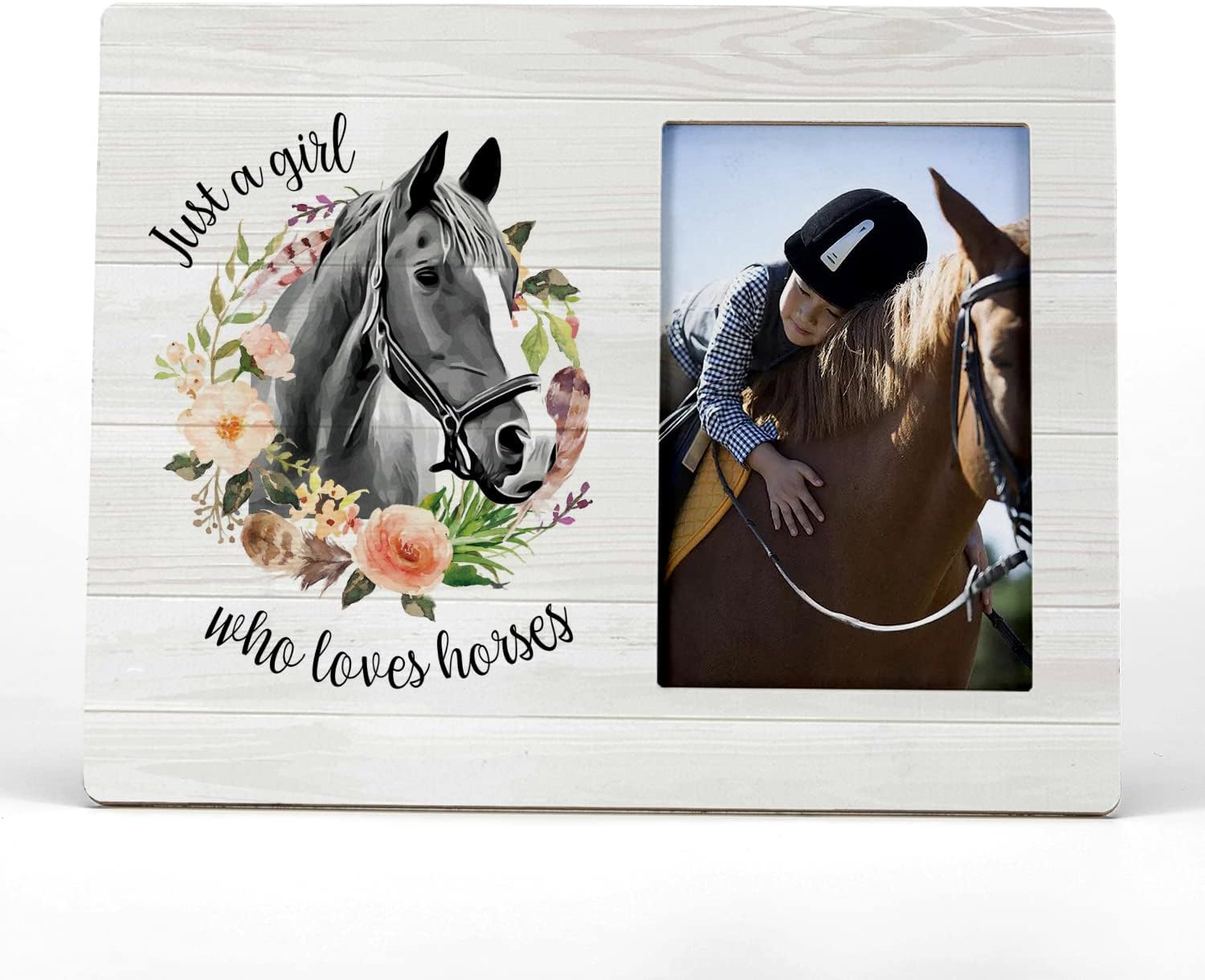 Amazon.com - Pavilion Gift Company Horses Make Life Better 4x6 Picture ...