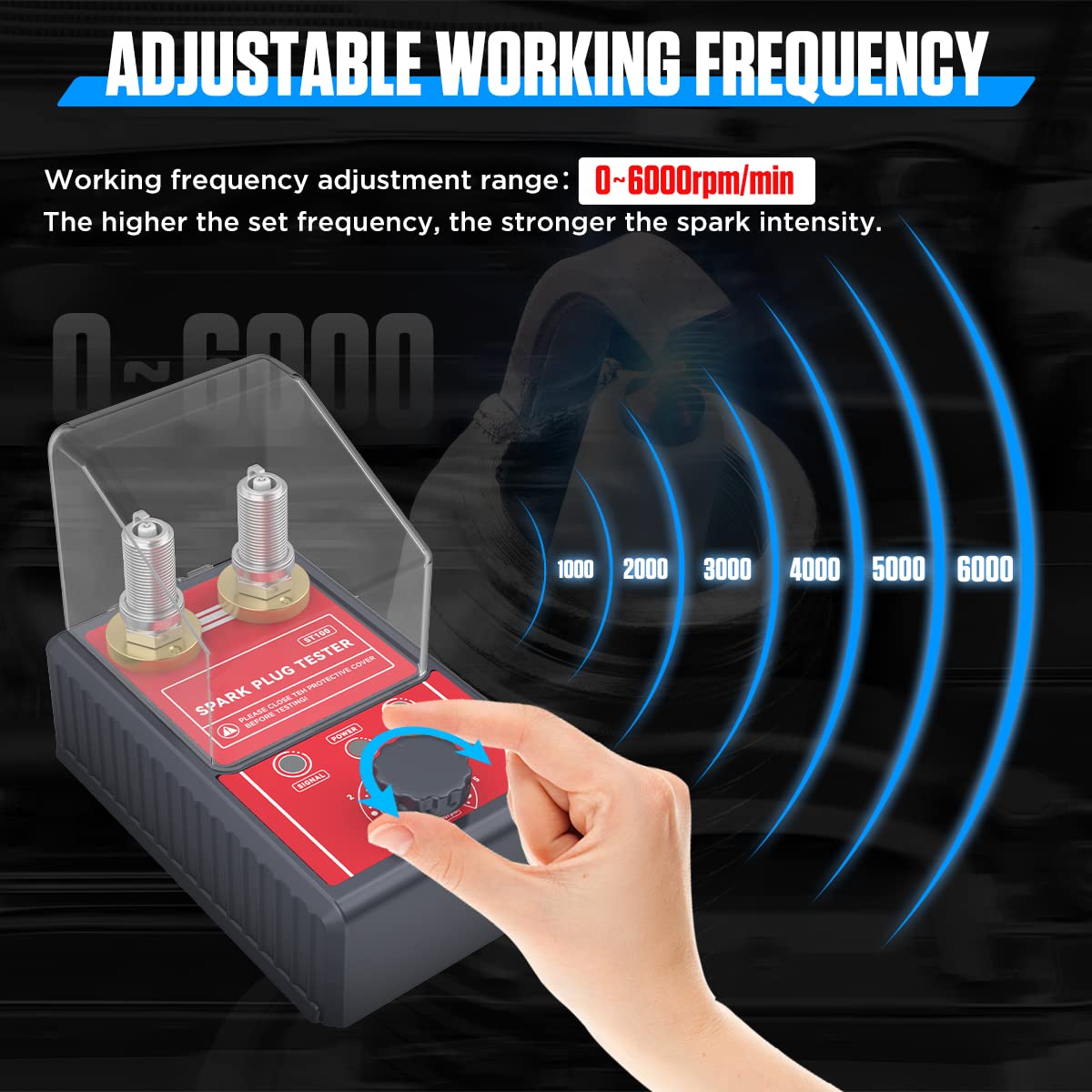 Snapklik.com : Spark Plug Tester Automotive Dual-Hole Engine Ignition ...