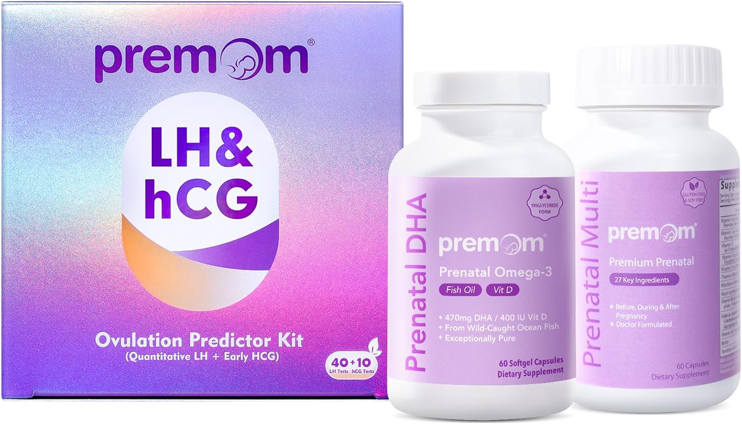 Amazon.com: Premom Quantitative Ovulation Predictor Kit：40 Ovulation ...