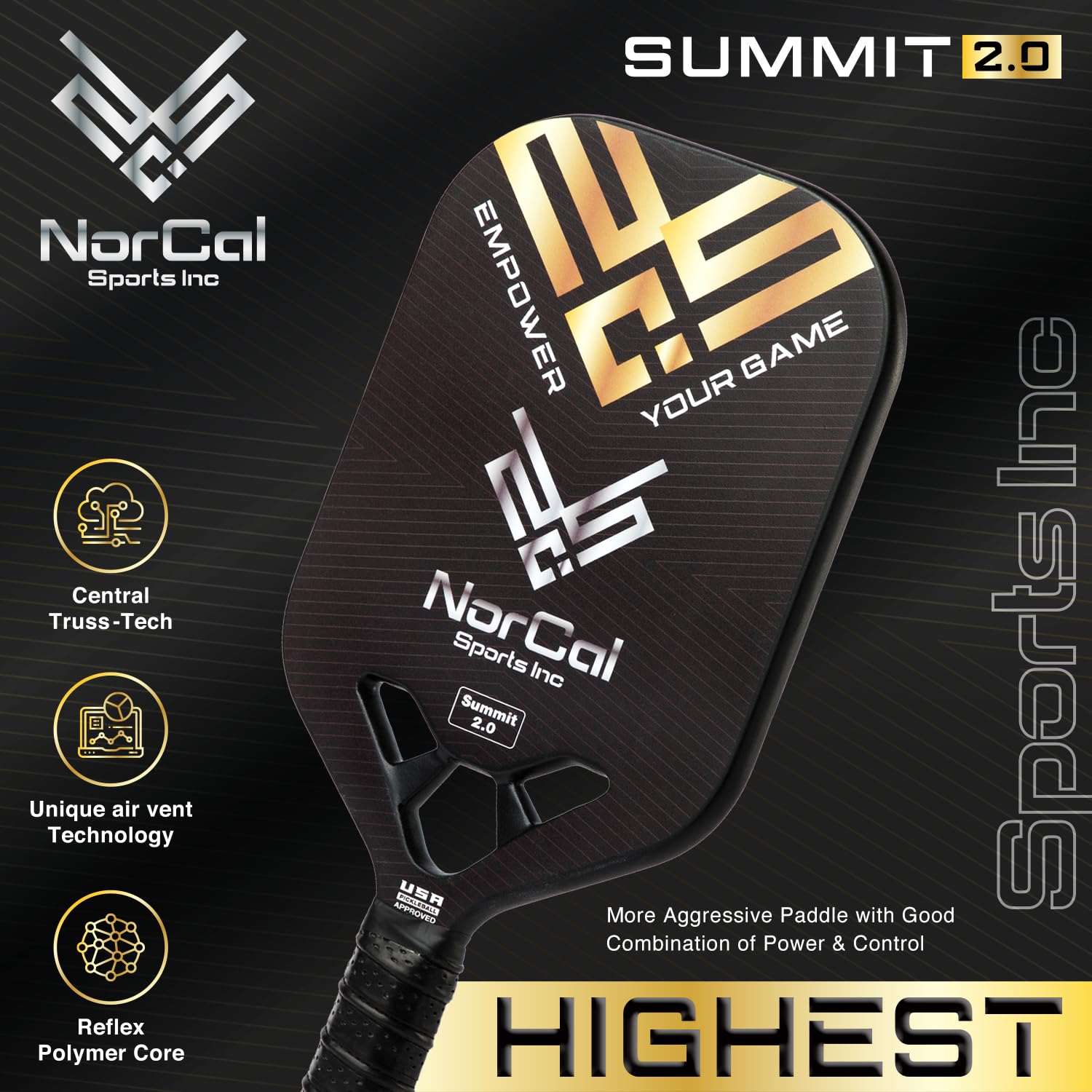 Snapklik.com : Norcal Sports Pro Carbon Fiber Pickleball Paddle 2024 ...