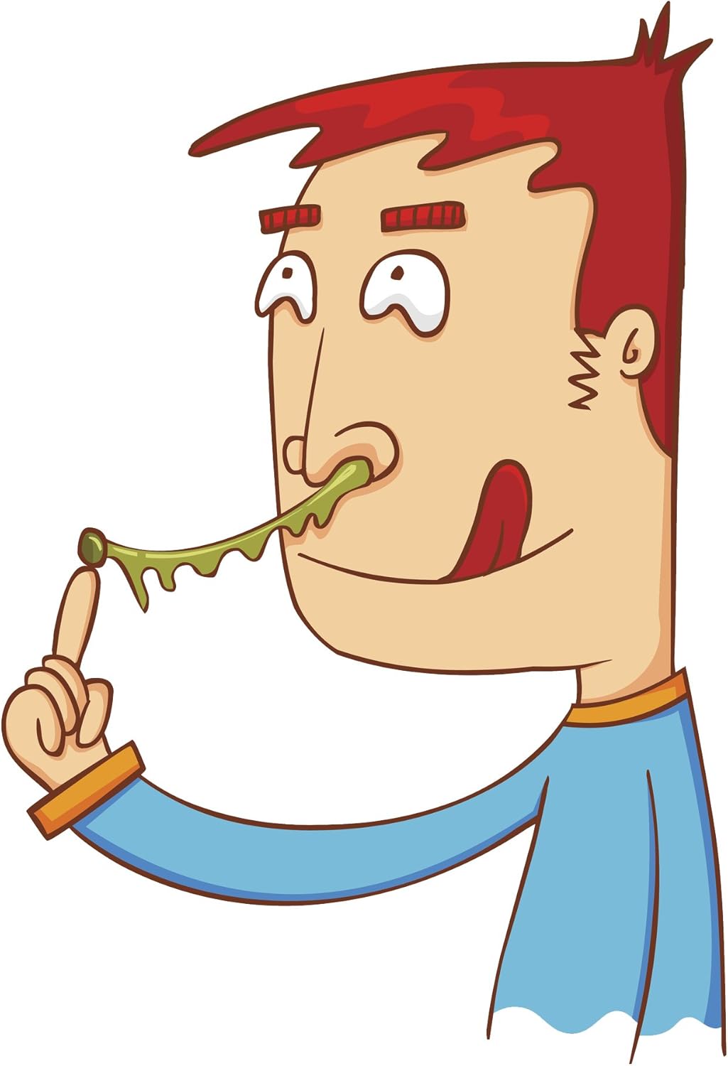 Amazon.com: Gross Man Picking Nose Cartoon Vinyl Decal Sticker (8" Tall)