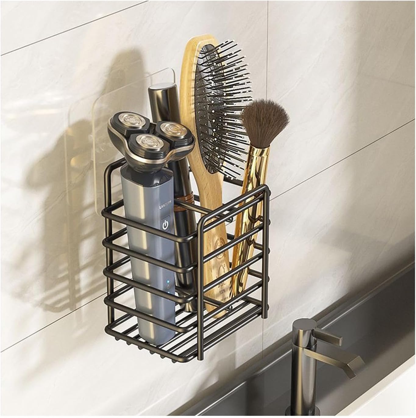 Amazon.com: Adhesive Wall Mounted Toothbrush Holder, Electric ...