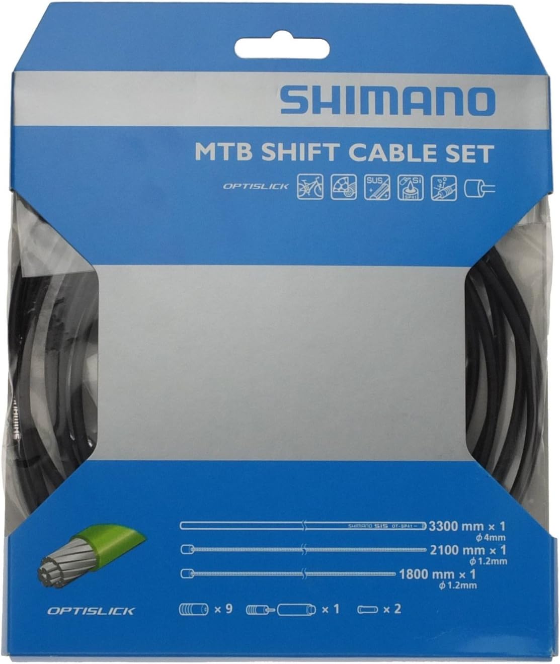 Amazon.com: SHIMANO OT-Sp41 Shift Cable Sets Stainless Steel for Rear ...
