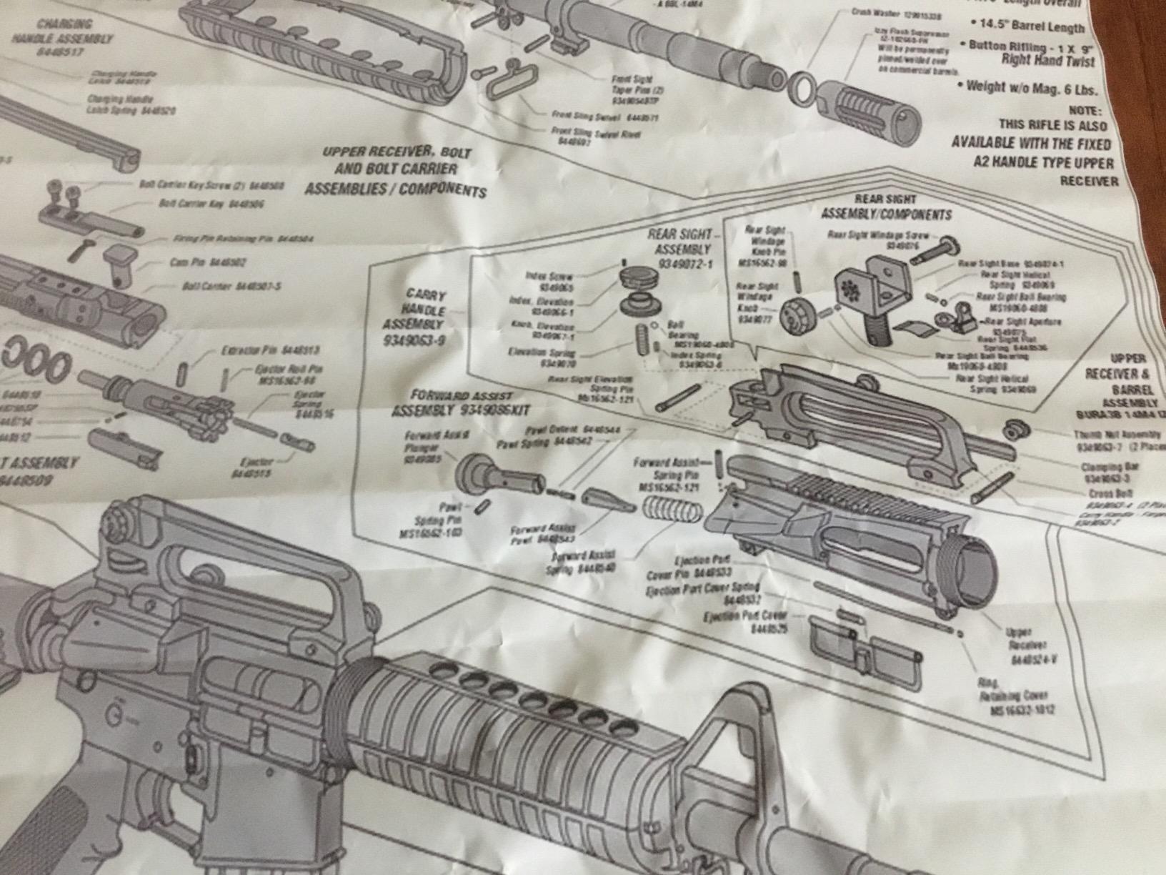 Amazon.com: ConversationPrints AR-15 DIAGRAM SCHEMATIC GLOSSY POSTER ...