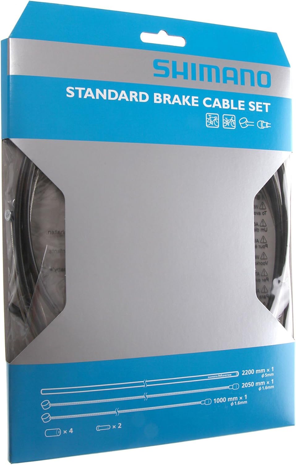 Shimano Brake Cable Set with Outer Covers Complete Set : Amazon.co.uk ...