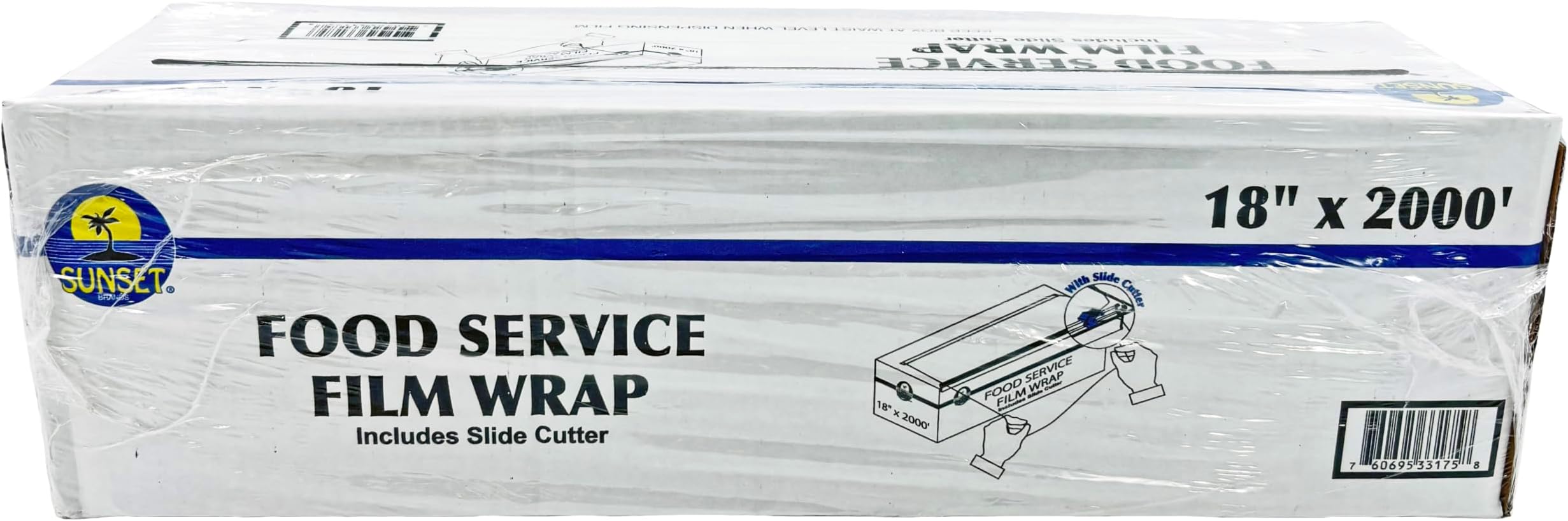 Amazon.com: 18" x 2000' Wrap PVC Film Roll with Cutter Box : Health ...