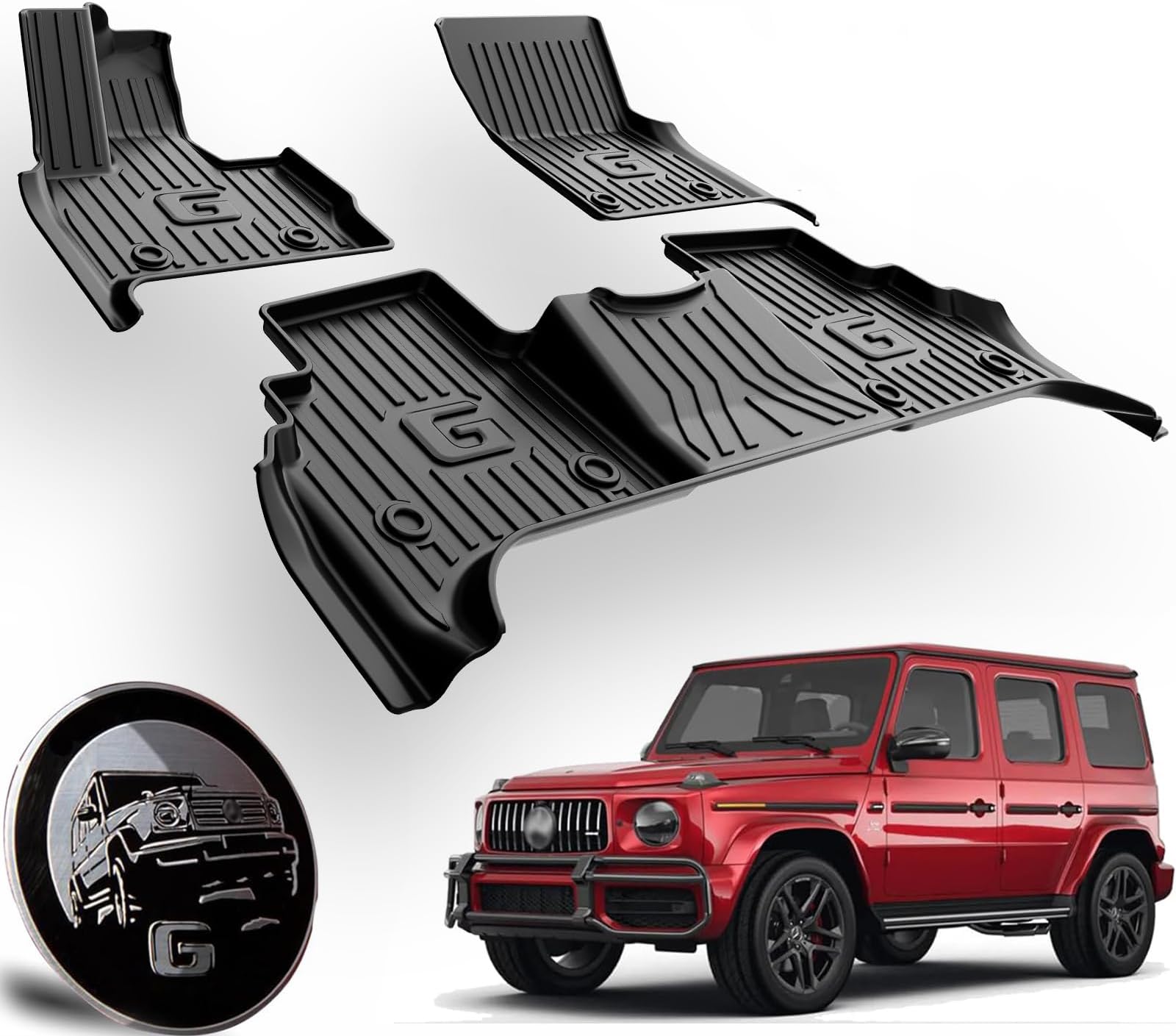 Amazon.com: Original Floor Mats for 2019-2024 Mercedes-Benz G Class/AMG G63 SUV/G500/G550 ...