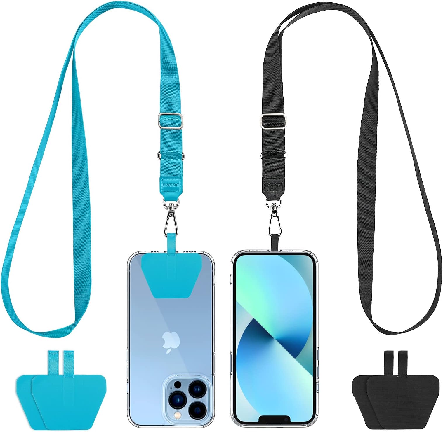 Amazon.com: CACOE Phone Lanyard 2 Pack-2× Adjustable Neck Strap,4× ...