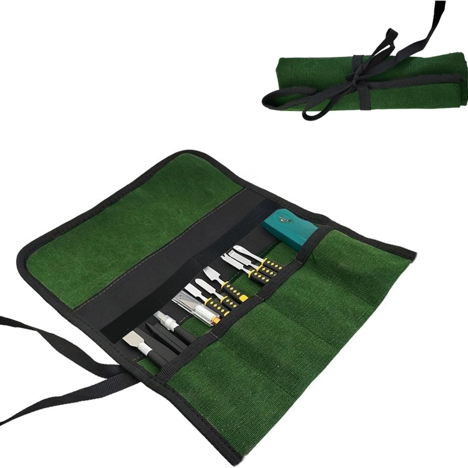 MEELYHOME Portable Oxford Cloth Roll Tool Storage Bag Functional ...