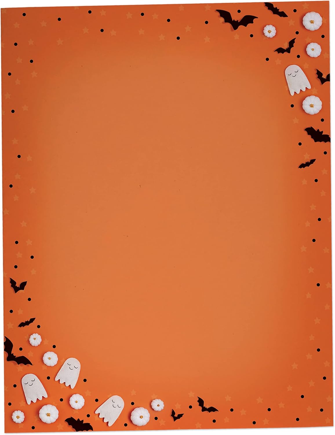 Scary Cute Bats & Ghosts Halloween Stationary - 60 Sheets Halloween ...