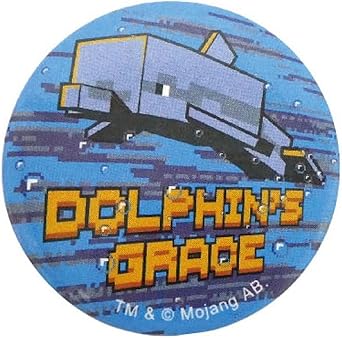 Amazon.co.jp: K Company Minecraft MCT-KBM-IR Dolphin Can Badge : Home ...