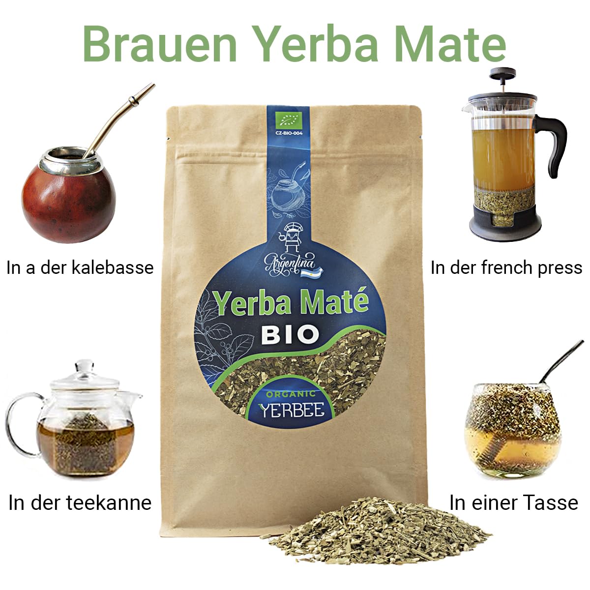 Yerba Mate Tea Caffeinated CBD Tea | Berry Yerba Mate Boost Zentopia
