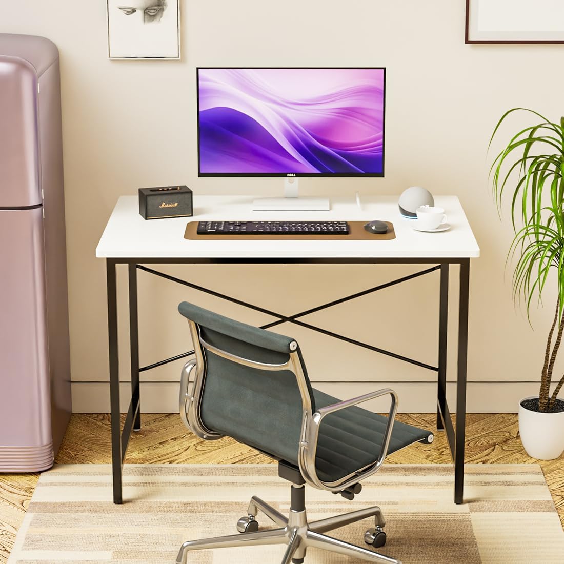 CATIVE Engineered Hard Wood Study Table Computer Desk Laptop Study ...