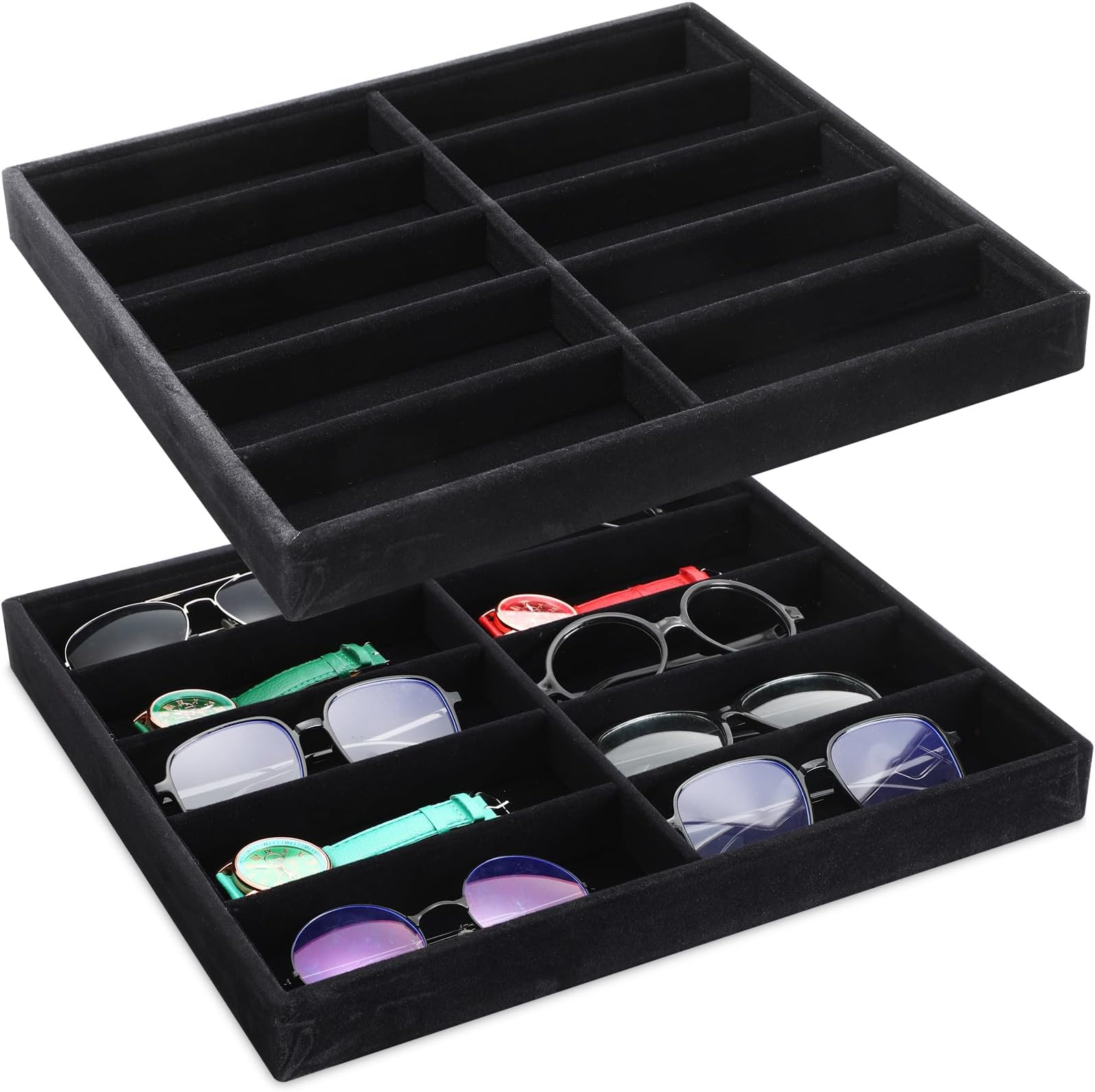 Amazon.com: SupApollo Sunglasses Tray,Acrylic Sunglasses Storage ...