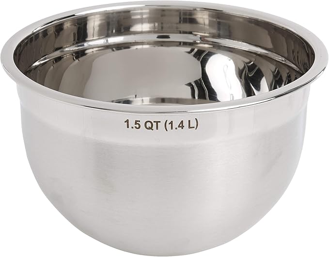 Tovolo Stainless Steel Deep Mixing Bowl, Easy Pour with Rounded Lip ...