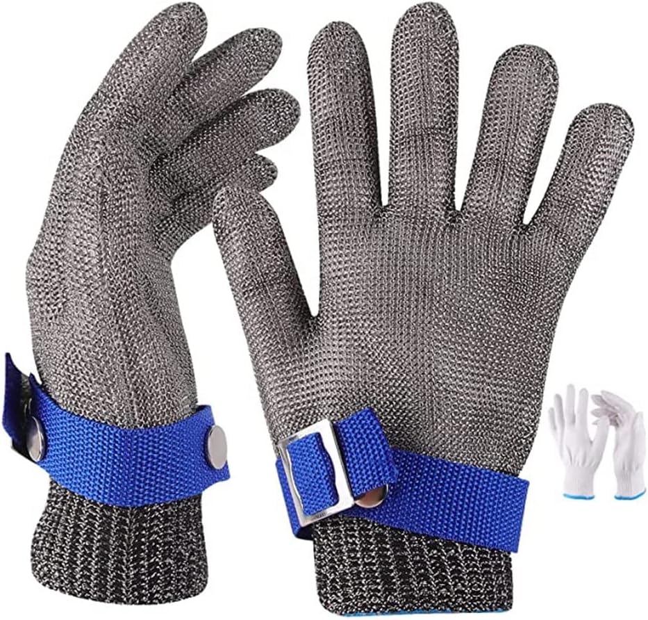 Amazon.com: WXYZ Cut Resistant Glove 2 Pieces of Stainless Steel Mesh ...