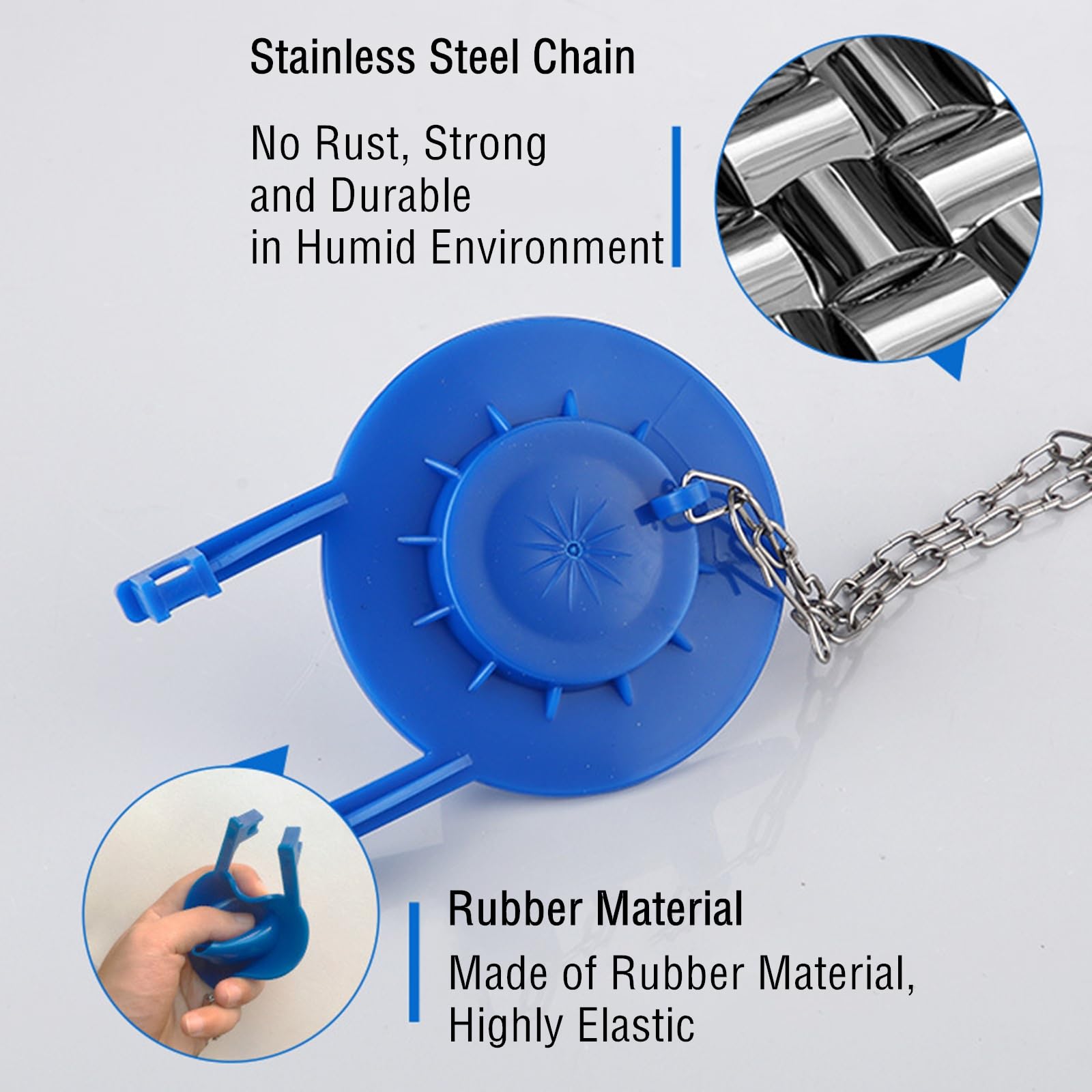 Snapklik.com : 2 Pack Toilet Flappers, Universal 2 Inch Toilet Flapper ...