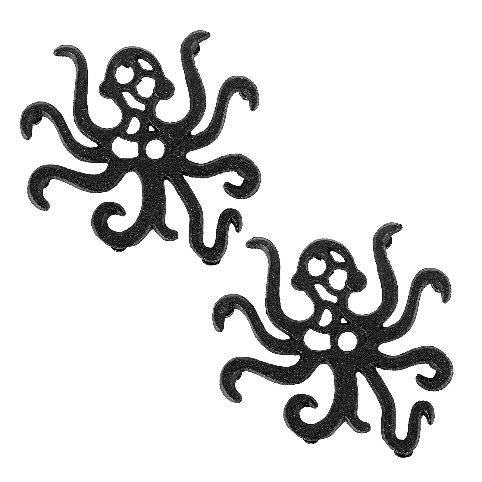 Amazon.com: Sumnacon Cast Iron Trivet 2 Pcs Octopus Iron Trivet for Hot ...
