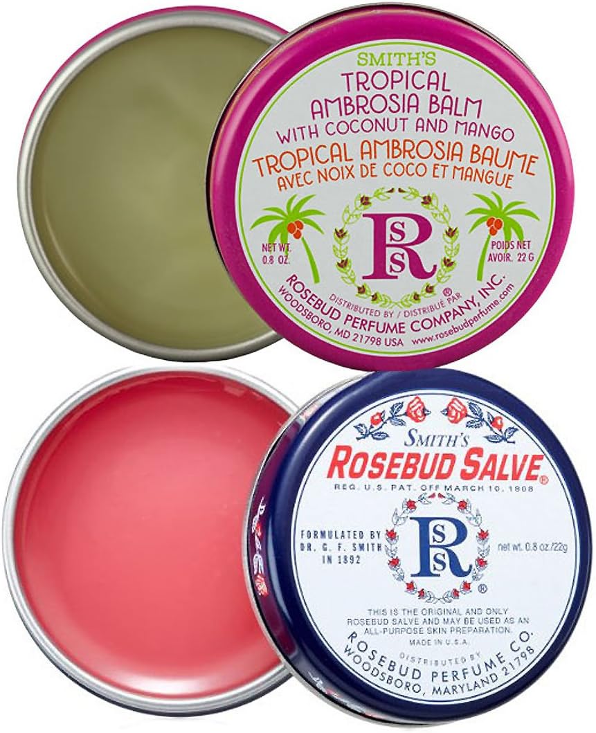 Amazon.com : Smith's Rosebud Salve Tin .8 oz (Pack of 4) : Lip Balms ...