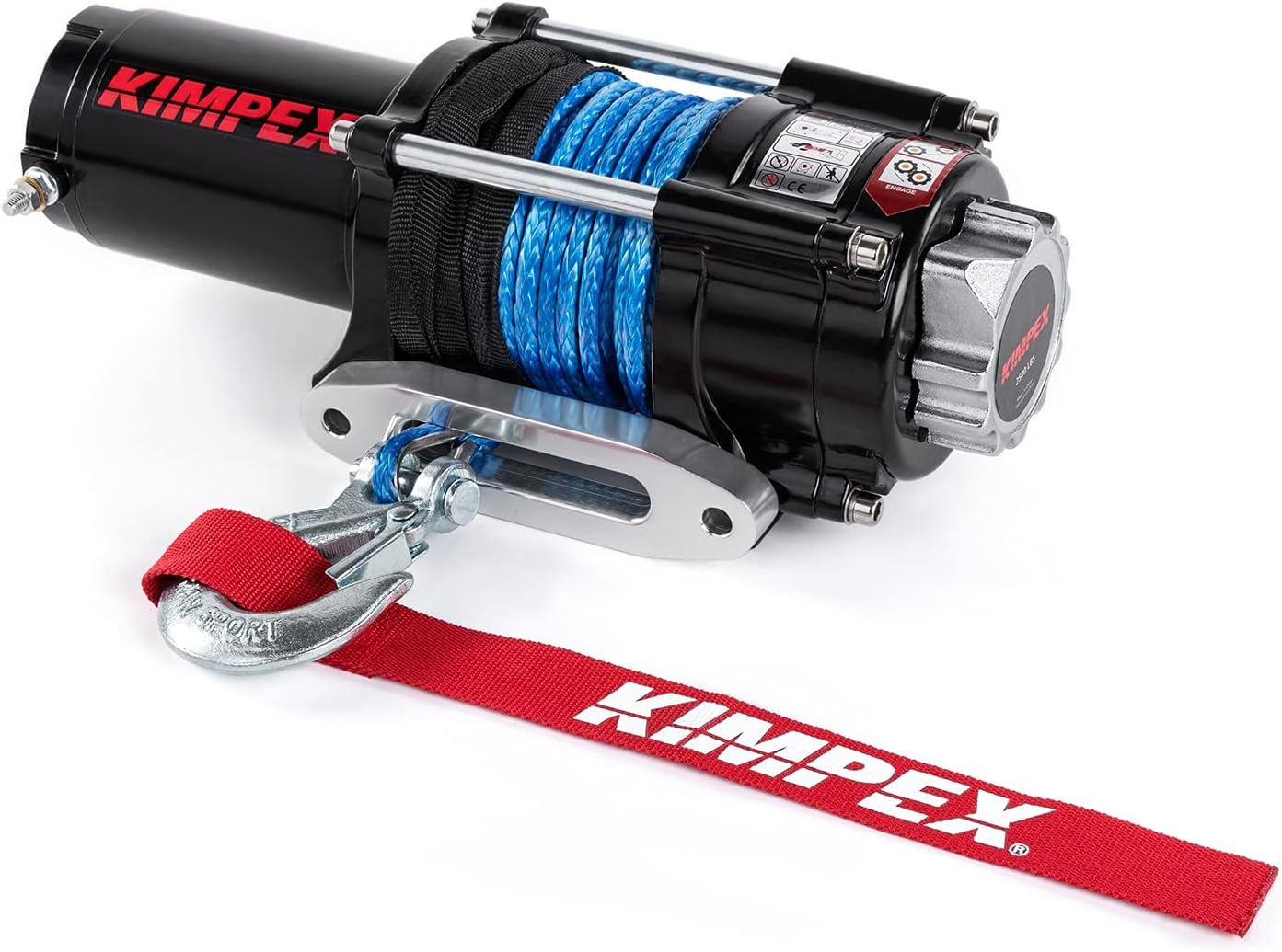 Amazon.com: Kimpex 2500 lbs Winch IP 67 Kit with Synthetic Rope ...