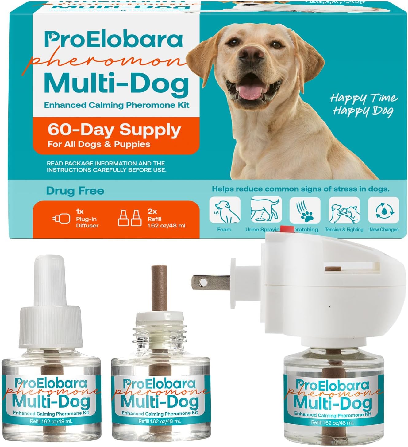 Amazon.com : ProElobara Dog Calming Pheromone Diffuser: Dog Calming ...
