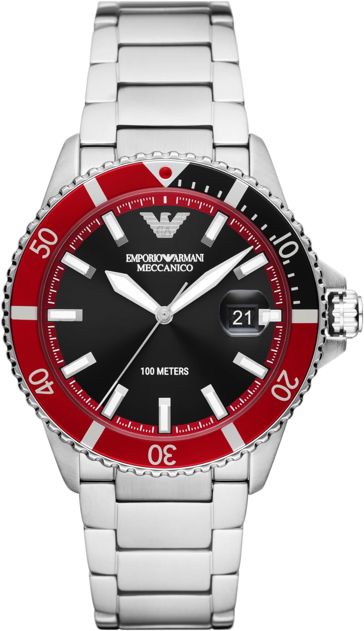 Buy Emporio Armani Stainless Steel Analog Black Dial Men Watch-Ar60074 ...