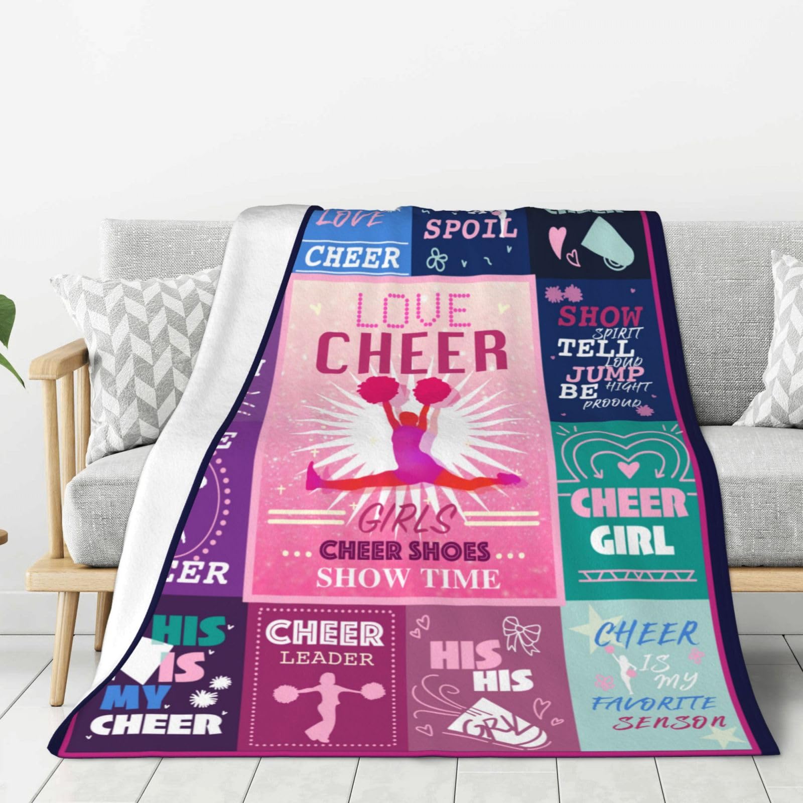 Amazon.com: Cheerleader Gifts Blanket 50"x40",Cheerleader Gifts for ...