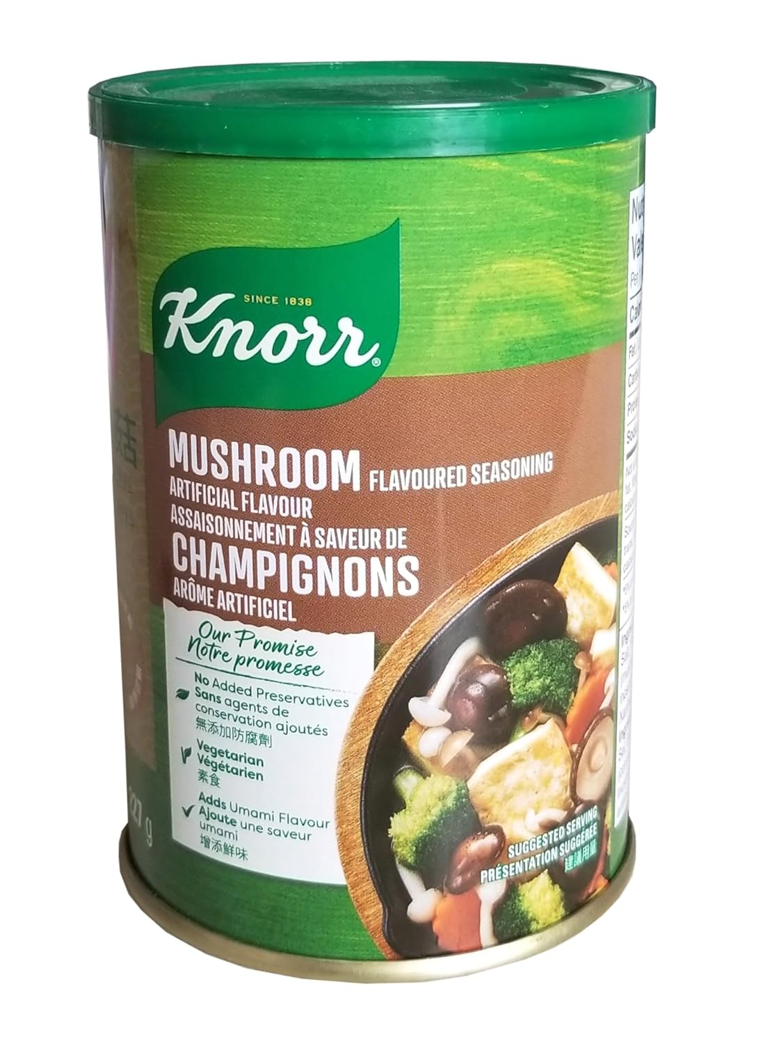 Knorr – Condimento con sabor a hongos, añade sabor a Umami, recipiente ...