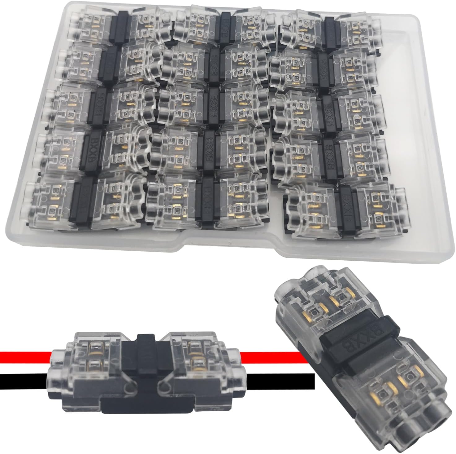 Wire Connectors, 2-pin CTRICALVER Low Voltage H Tap connectors No Wire ...
