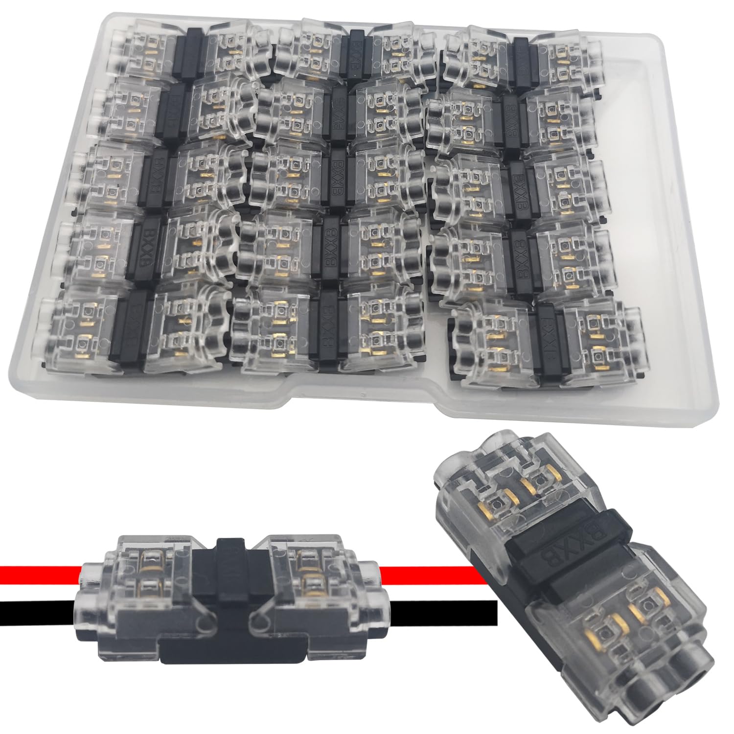 Wire Connectors, 2-pin CTRICALVER Low Voltage H Tap connectors No Wire ...