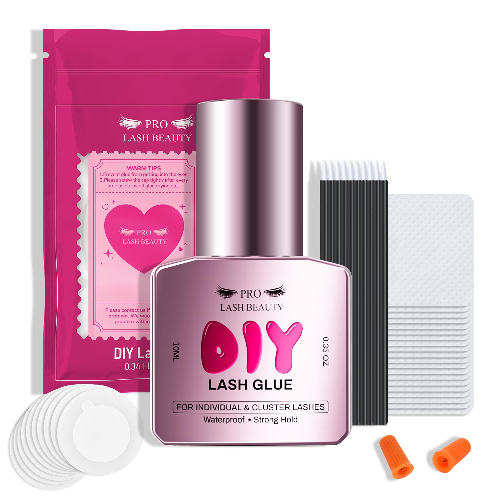 Amazon.com: Cluster Lash Glue Individual Lash Glue for DIY Lash ...