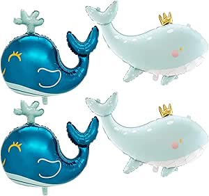 Amazon.com: MOHYS Whale Balloon Ocean Balloons Under The Sea Party ...