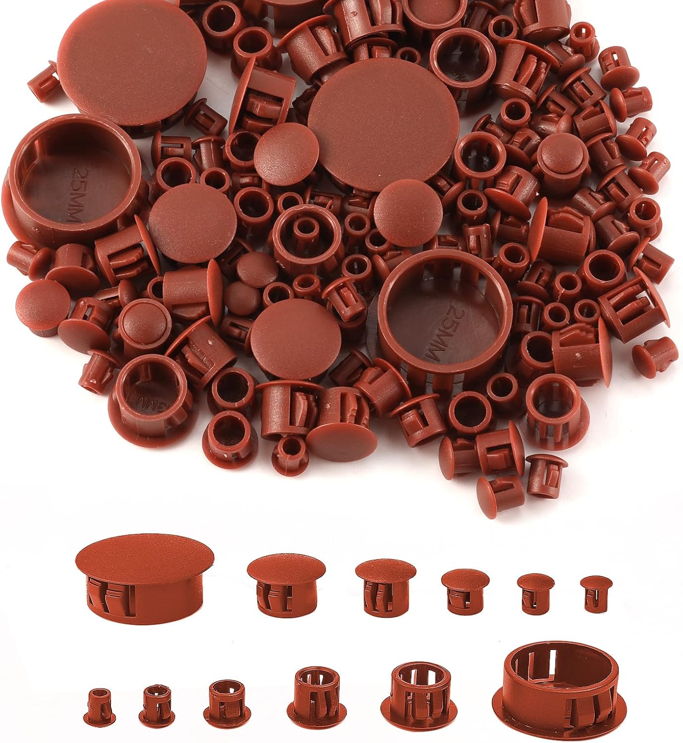 Plastic Hole Plugs, 5/6/8/10/13/25mm Flush Type Hole Plugs Locking ...