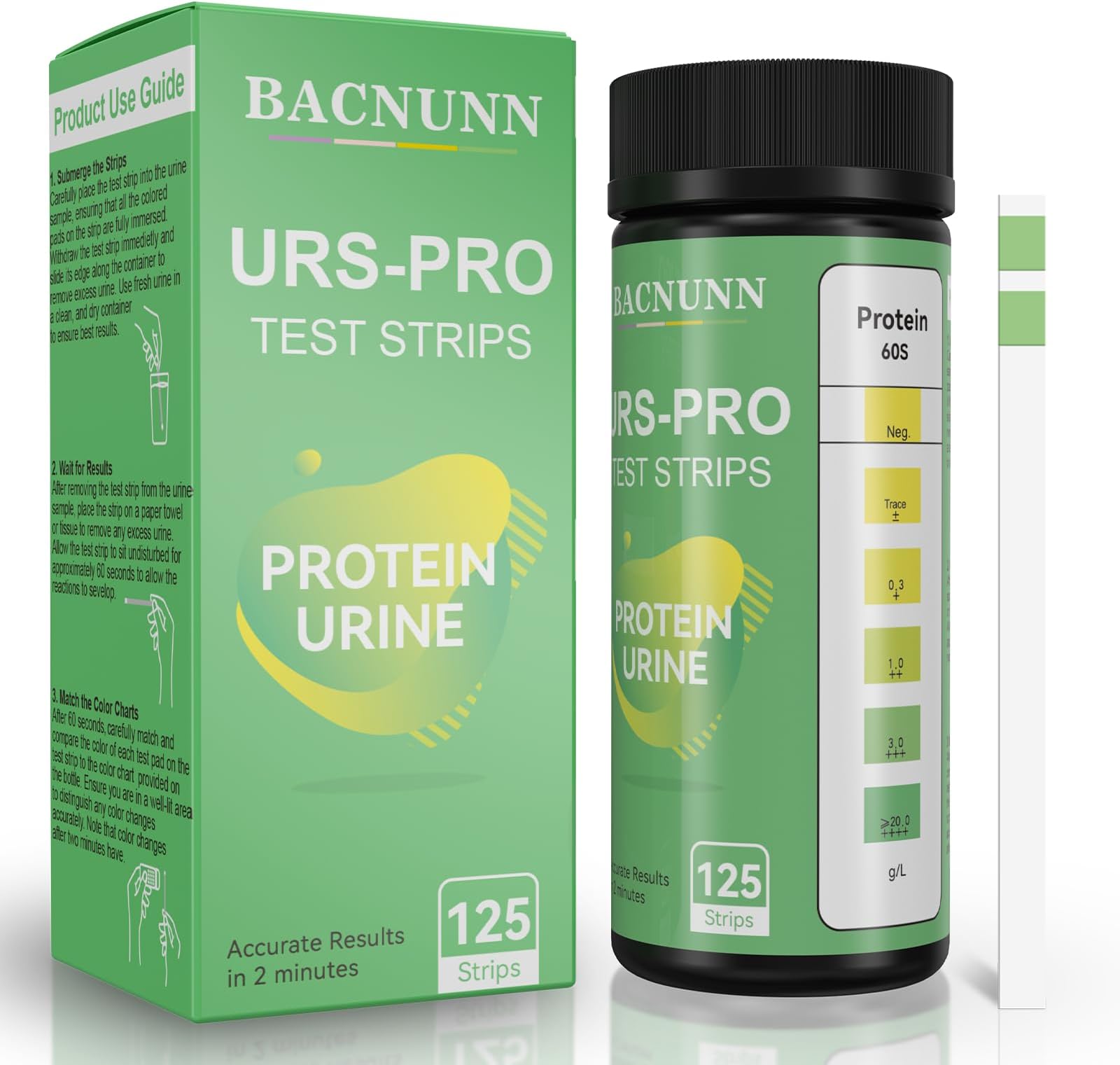 Amazon.com: One Step Protein Urine Testing Kit, 100 Urine Test Strips ...