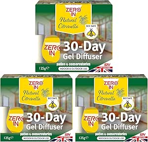 Zero In 30-Day Insect Repellent Gel Diffuser - 3 Pack - Natural ...