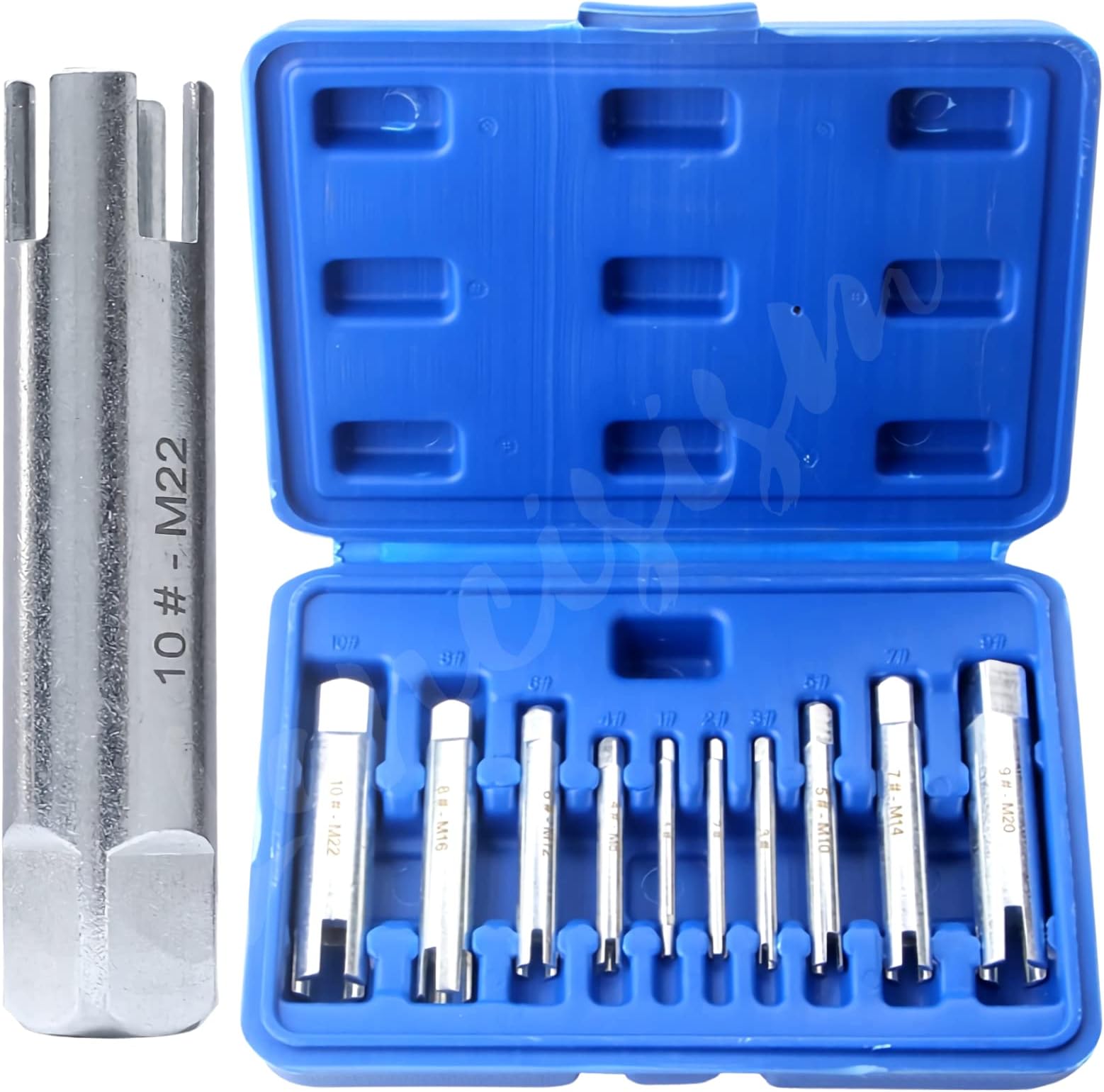 Screw Tap Extractor Set of 10 Broken Head Taps Stripped Screw Remover ...