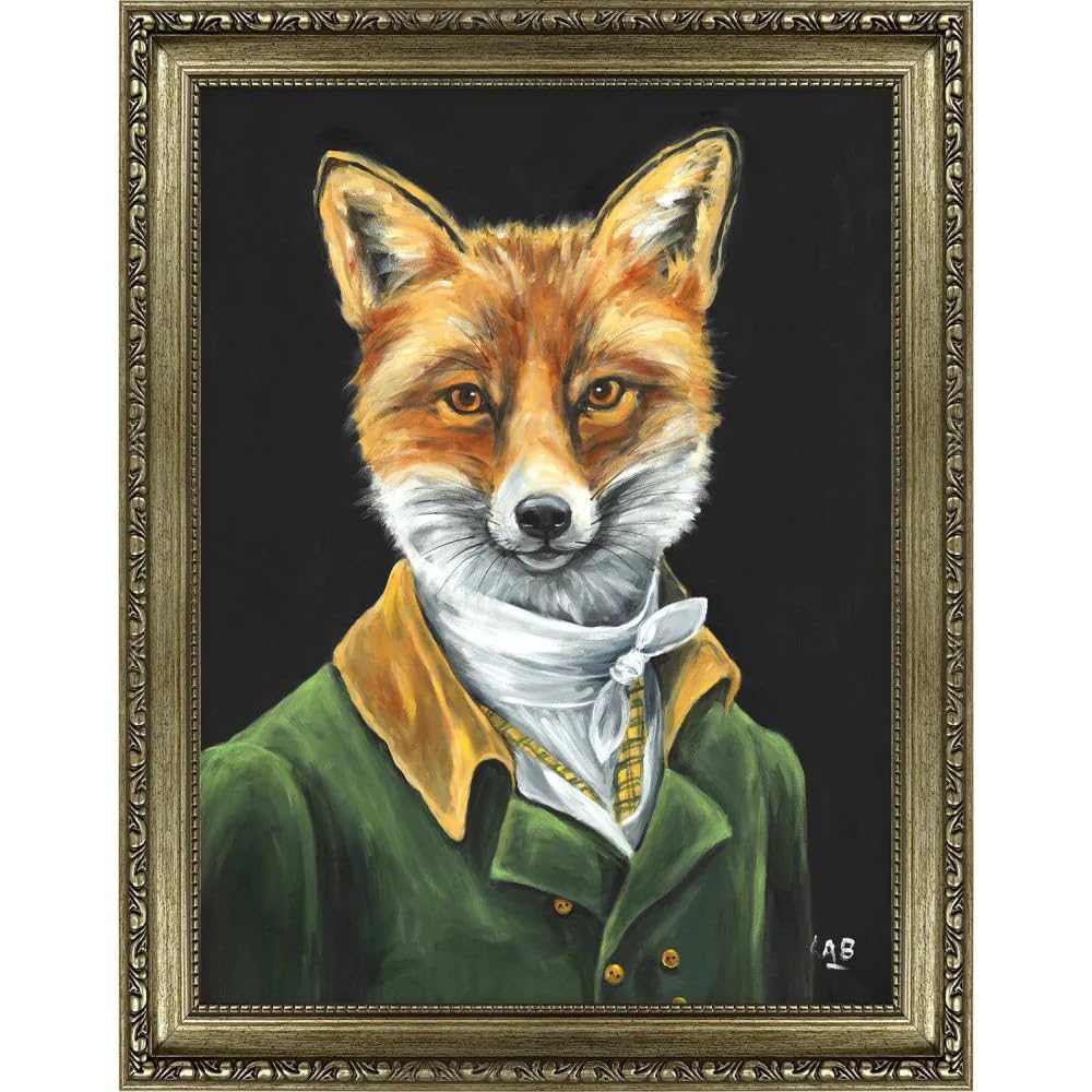 Artko Fox Framed Print - Dapper Fox Painting by Louise Brown ...