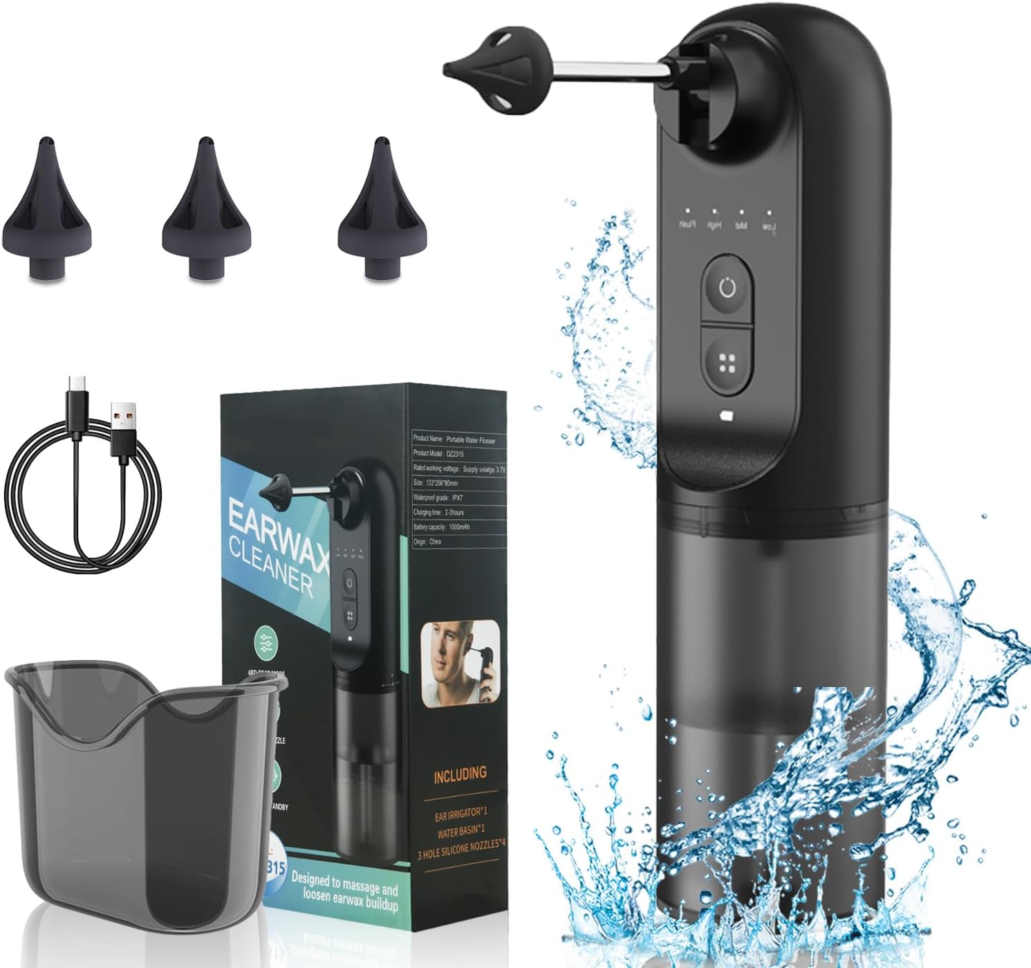 Amazon.com: Electric Ear Wax Removal Kit - Eddy Water Powered Ear ...