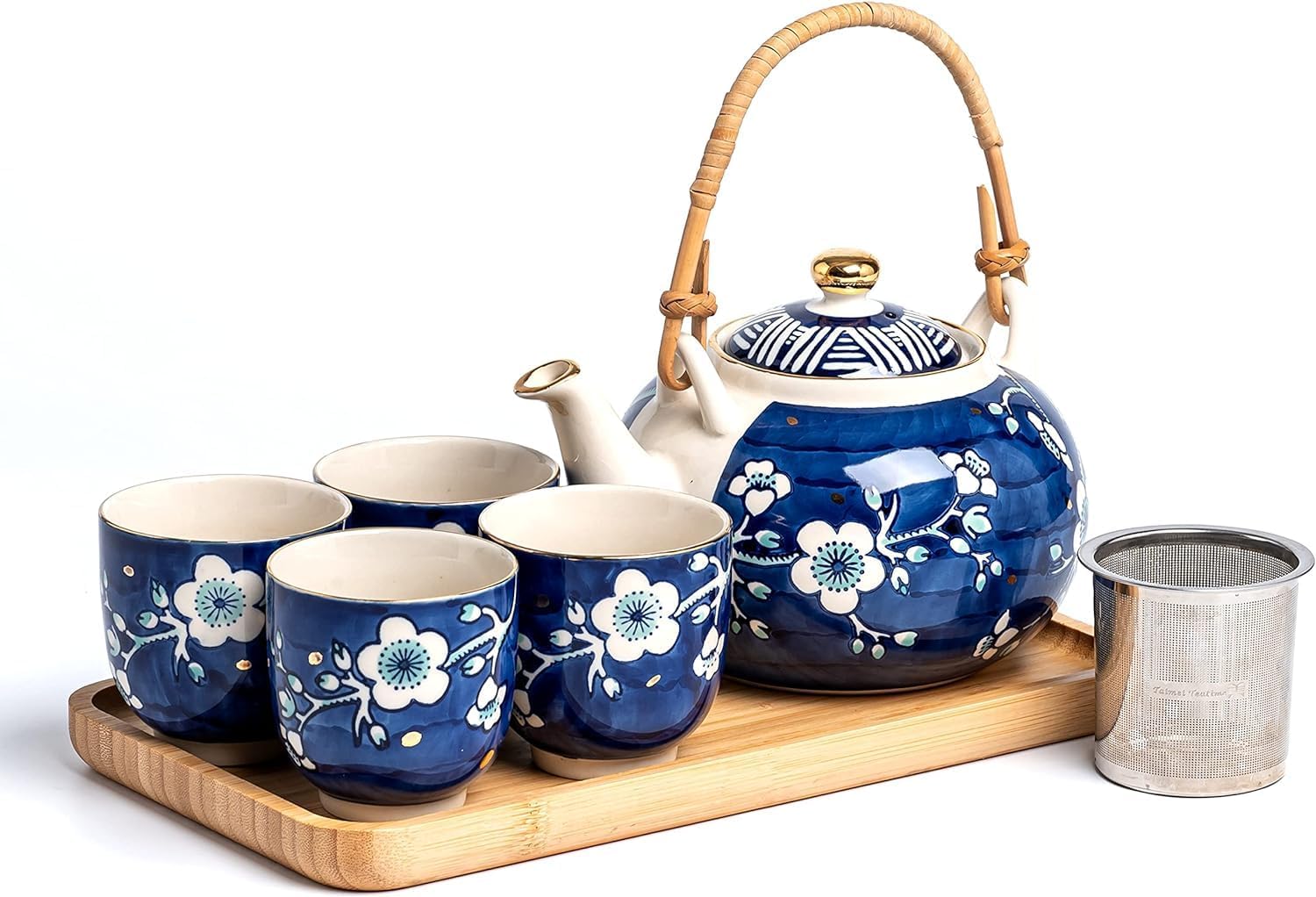 Amazon.com | Japanese Tea Set for Adults - Includes 1 Teapot, 6 Tea ...