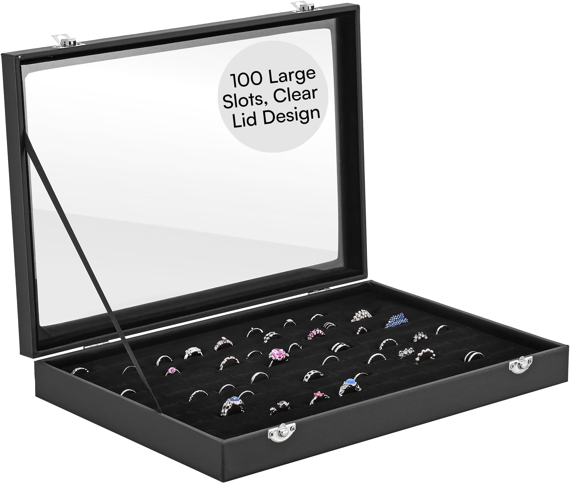 Amazon.com: Glenor Co Earring Organizer Tray - 4 Stackable Trays with ...