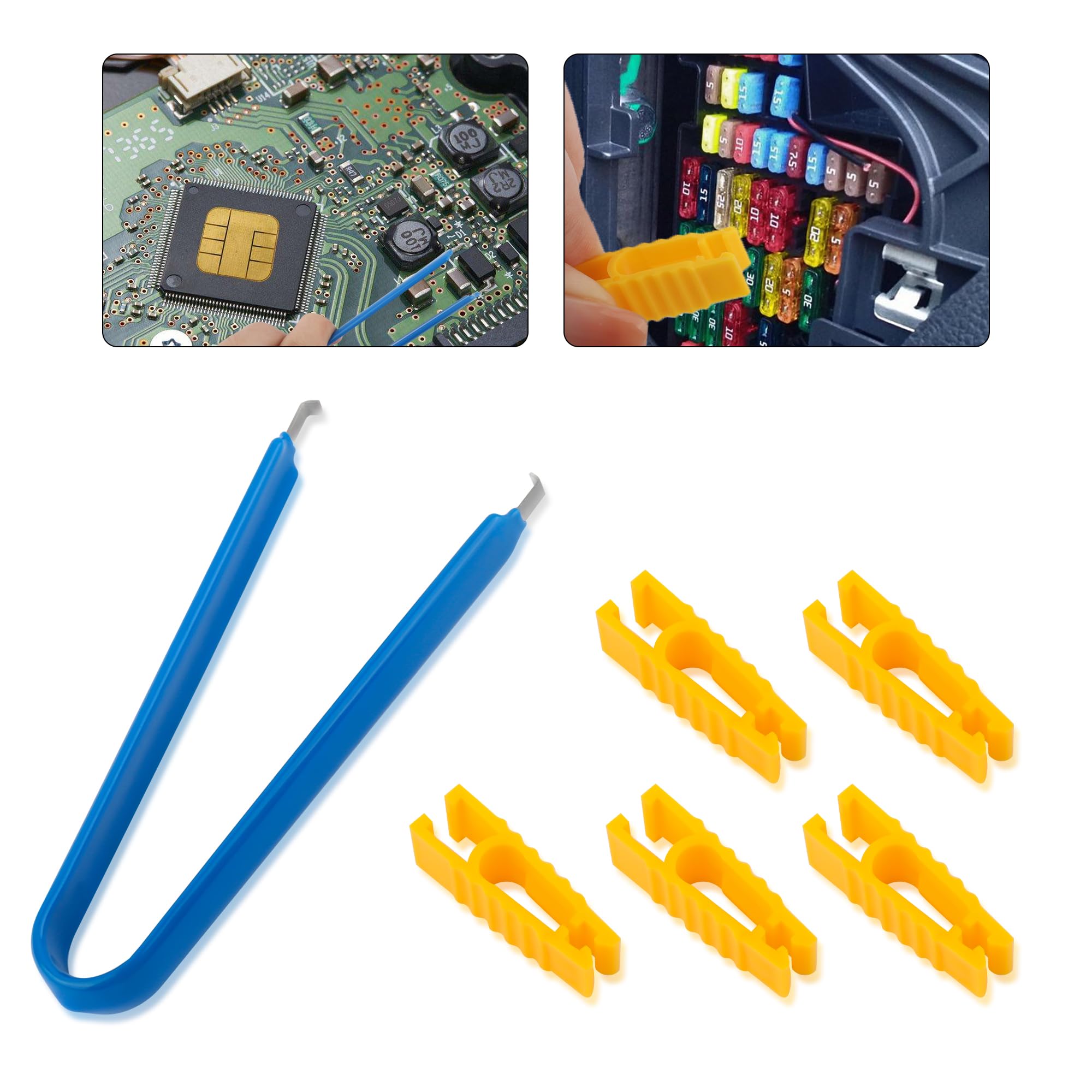 Amazon.com: 6PCS Fuse Puller Tool for Car,Car Fuse Puller Relay Puller ...