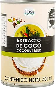 Thai Coco Extracto de Coco (Leche) 400 ml : Amazon.com.mx: Alimentos y ...