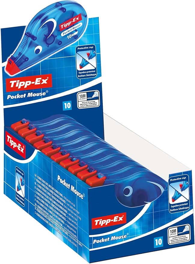 Pack of 10 Tipp-Ex Pocket Mouse Corrector Tape White Tippex : Amazon.co ...