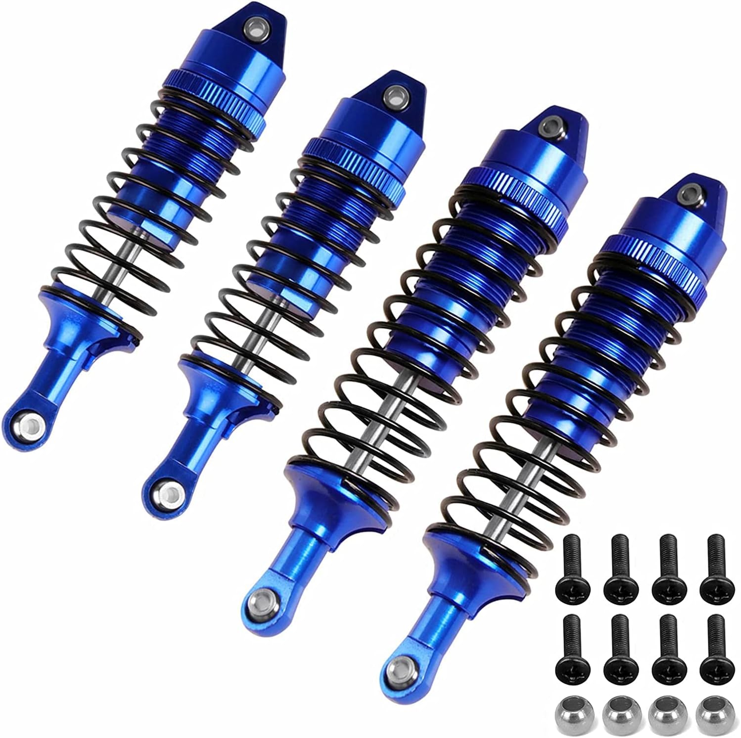 Amazon.com: 4PCS 1:10 Scale RC Car Shock Front & Rear Shock Absorber ...
