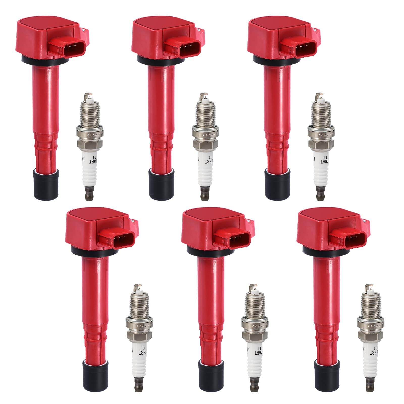 Amazon.com: Pindex 6 Pack Ignition Coils and Iridium Spark Plugs,UF400 ...
