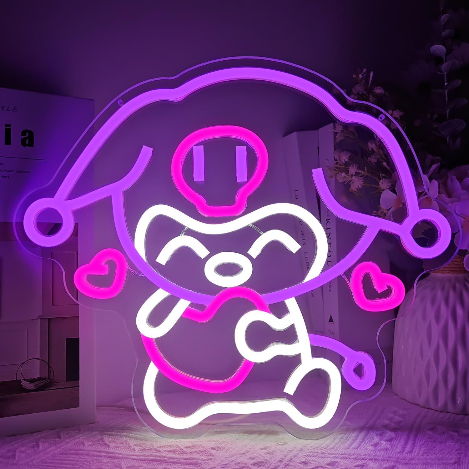 Amazon.com : JanHune Anime Neon Sign LED Signs for Wall Decor Kawaii ...