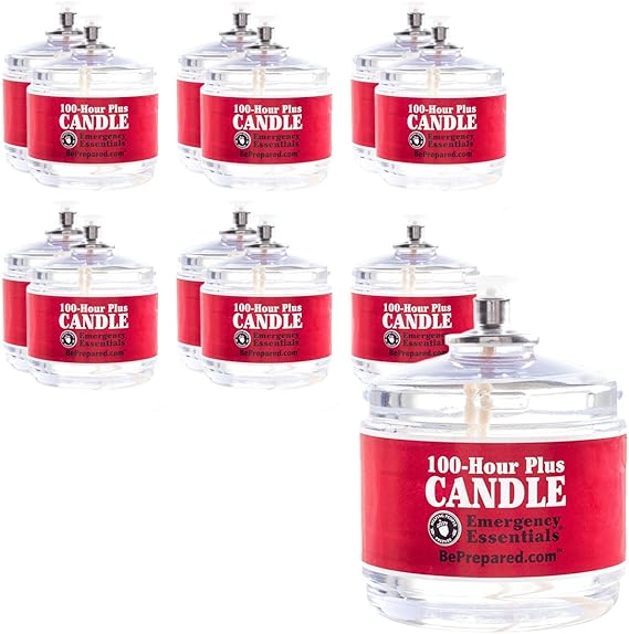 Amazon.com: 100 Hour Plus Emergency Candle, Clear Mist - Set of 12 ...