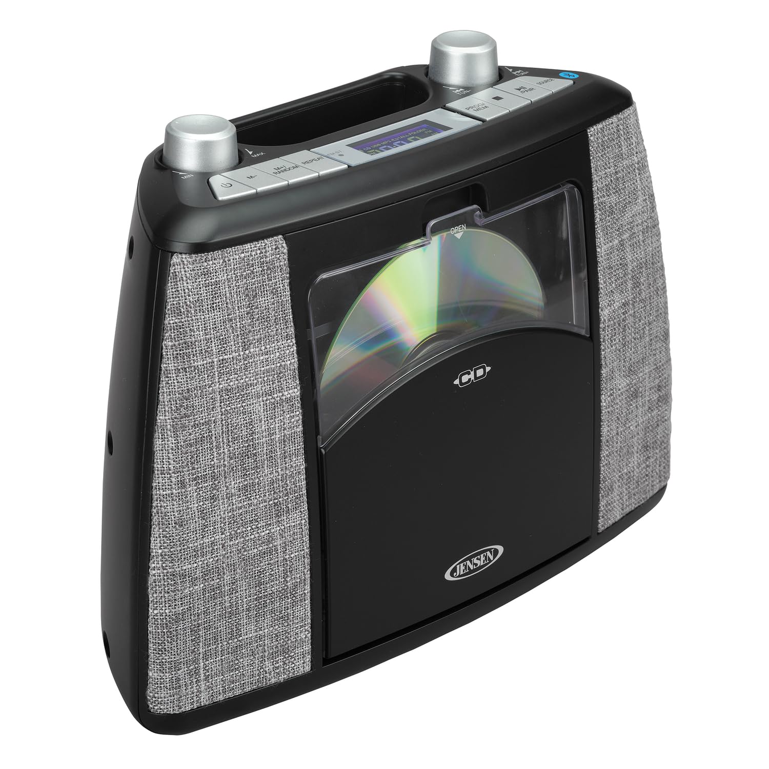 Amazon.com: Jensen CD-565-BK Portable Bluetooth CD Music System with FM ...