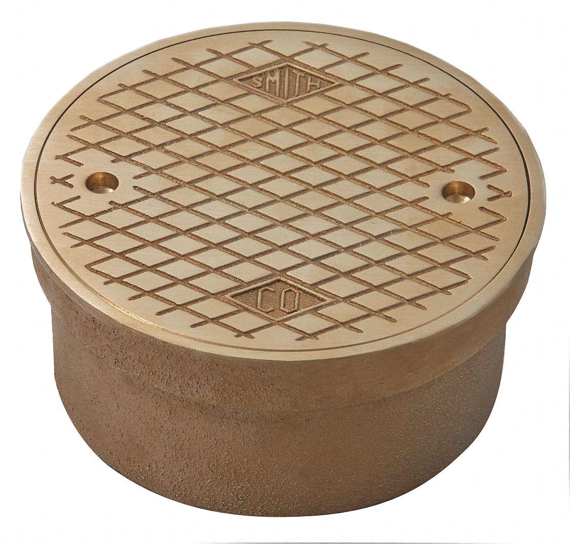 Jay R. Smith MFG. CO Nickel Bronze Nickel Bronze Floor Cleanout, 4 ...